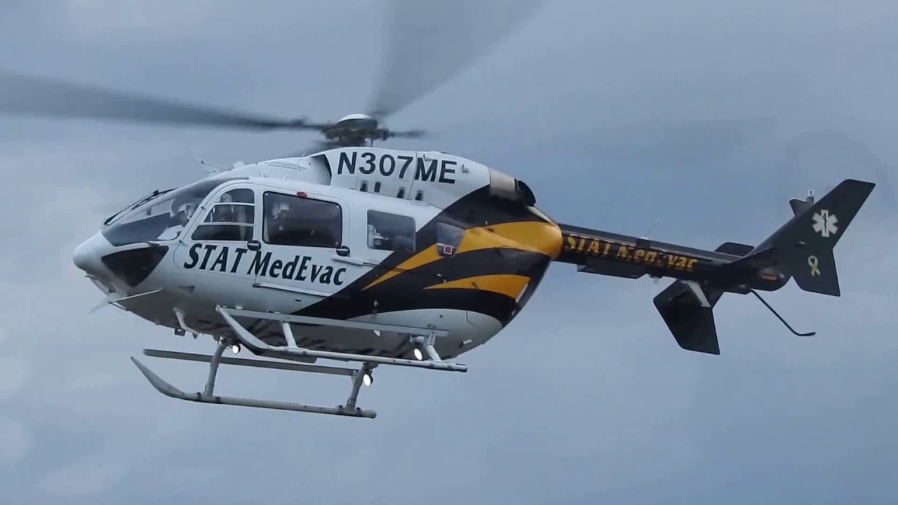 N307ME - STAT MedEvac 5 Landing - YouTube