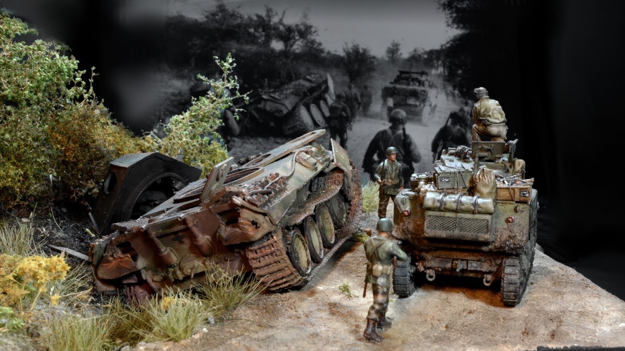 Panther VS Stuart - Skill Matters - Falaise pocket - 1/72 - Diorama ...