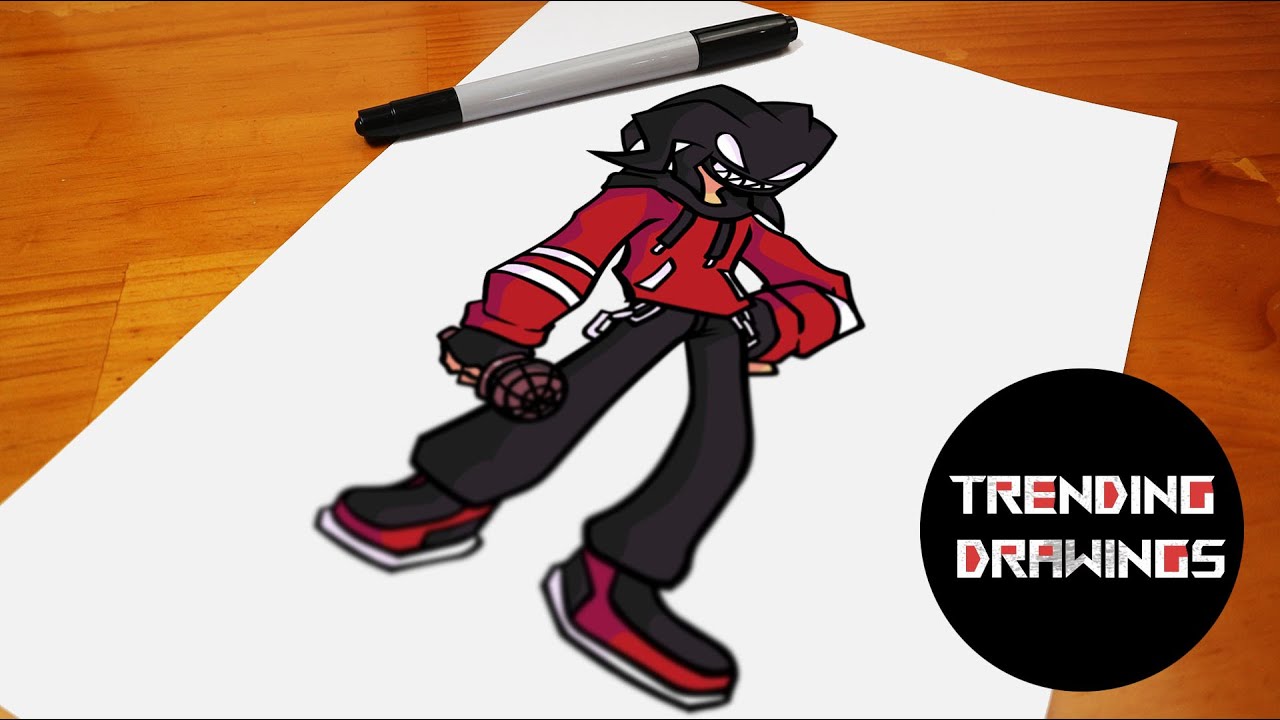 How To Draw FNF MOD character - Agoti Step by Step - YouTube