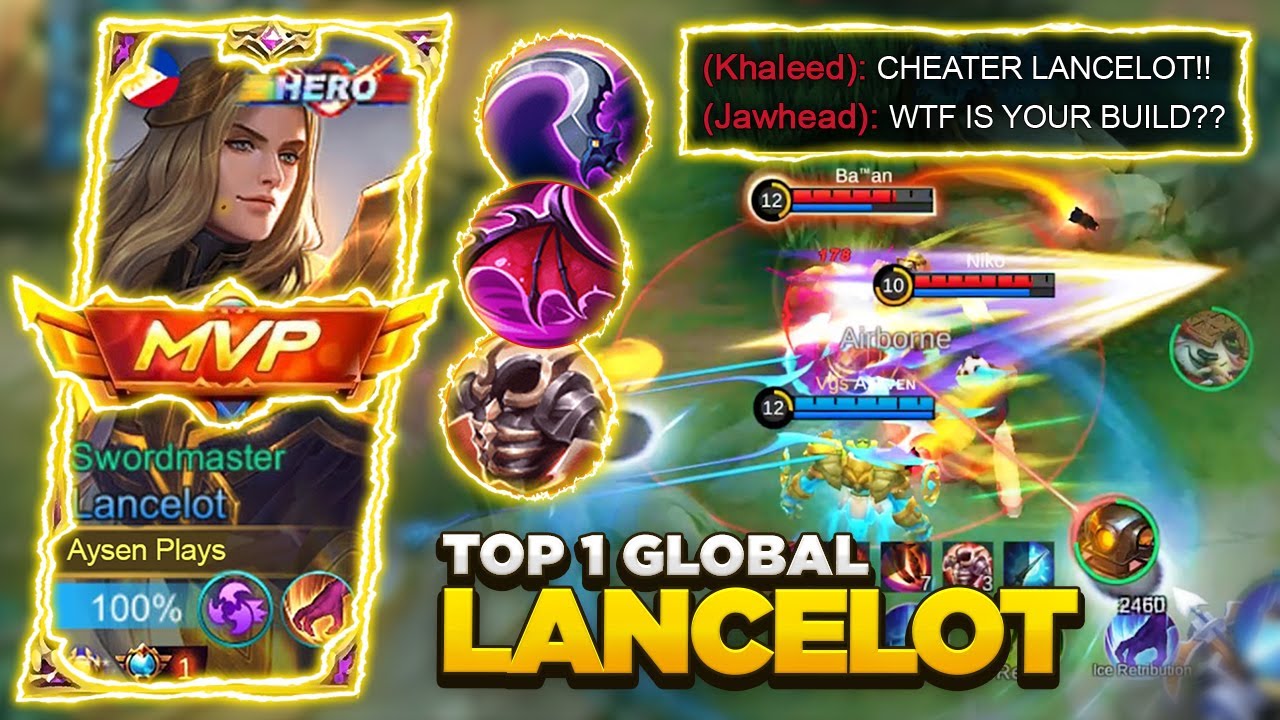 LANCELOT THE NEW META DESTROYER | GLOBAL LANCELOT BEST BUILD 2023 ...
