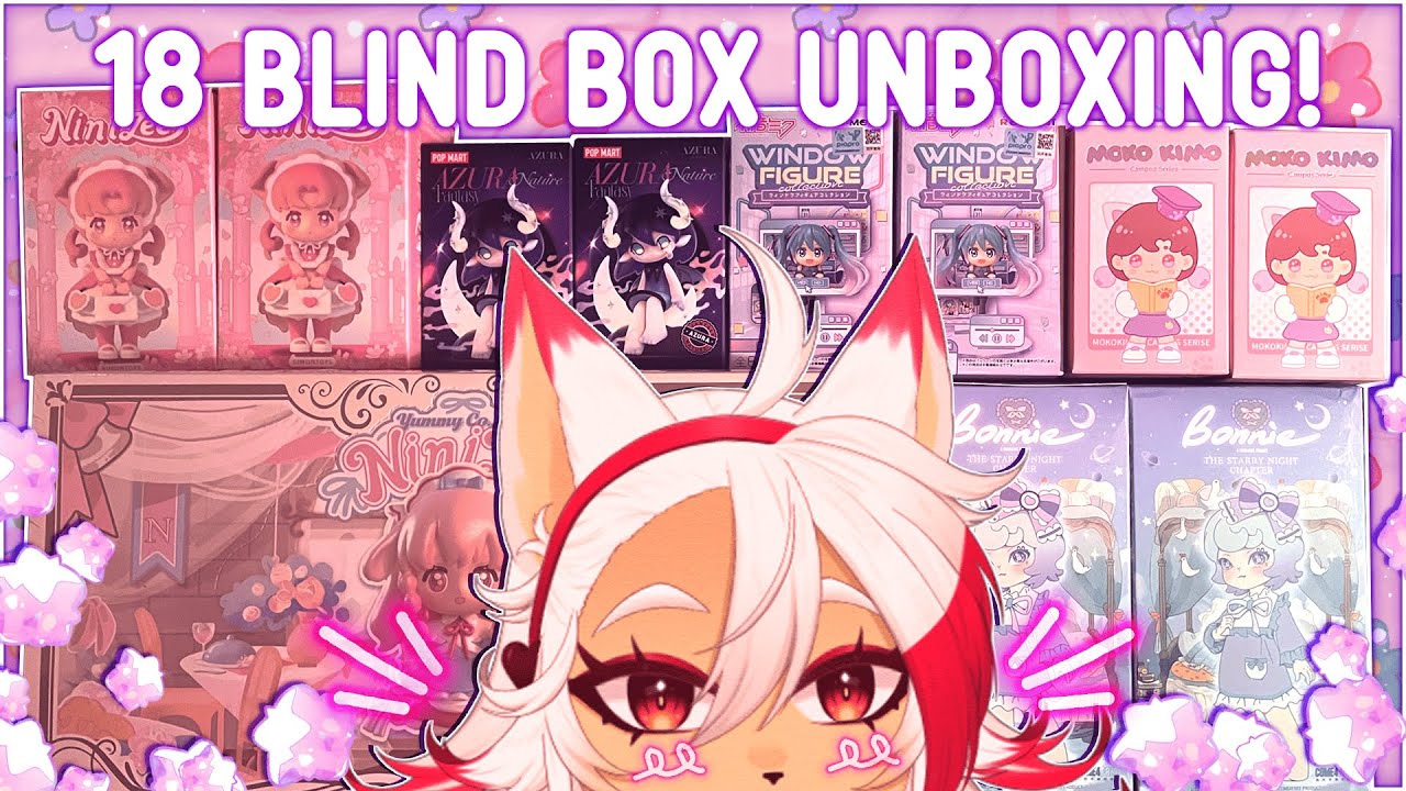 1st HandCam ! ♡ 18 Blind Box UnBoxing ! ♡ Ninizee FULLSET + 2, Bonnie ...