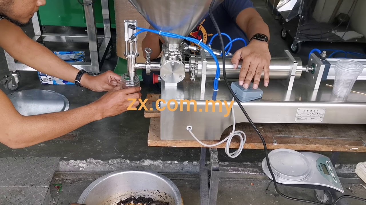 MESIN ISI SOS TERSUKAT. MENGISI SAMBAL HITAM DALAM BOTOL. - YouTube