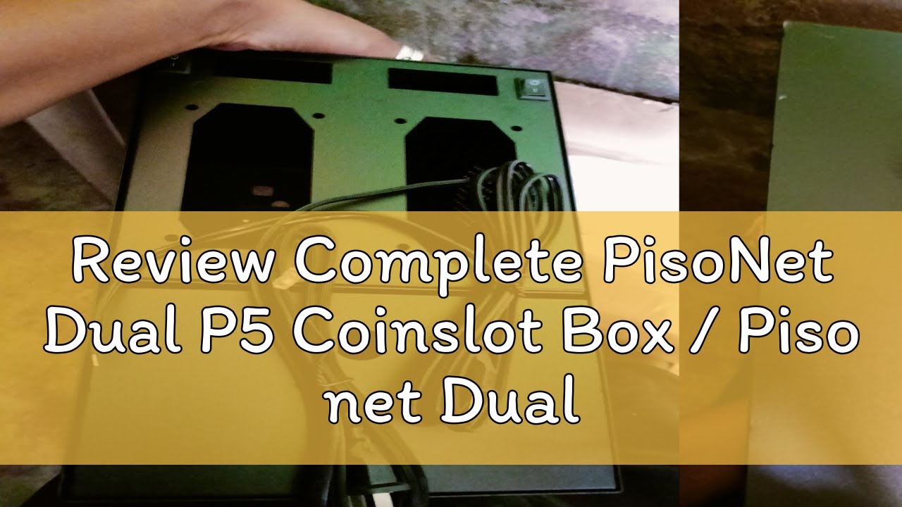 Review Complete PisoNet Dual P5 Coinslot Box / Piso net Dual Coin slot ...