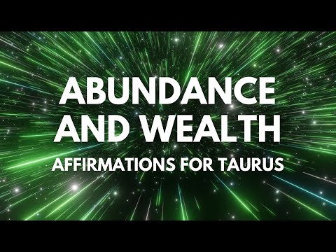 Affirmations for Taurus: Abundance and Wealth - YouTube