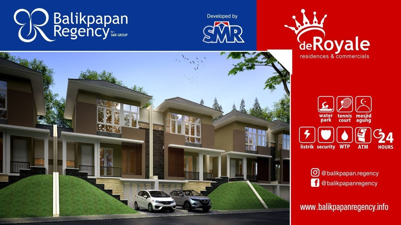 Perumahan premium cluster de Royal balikpapan regency - YouTube
