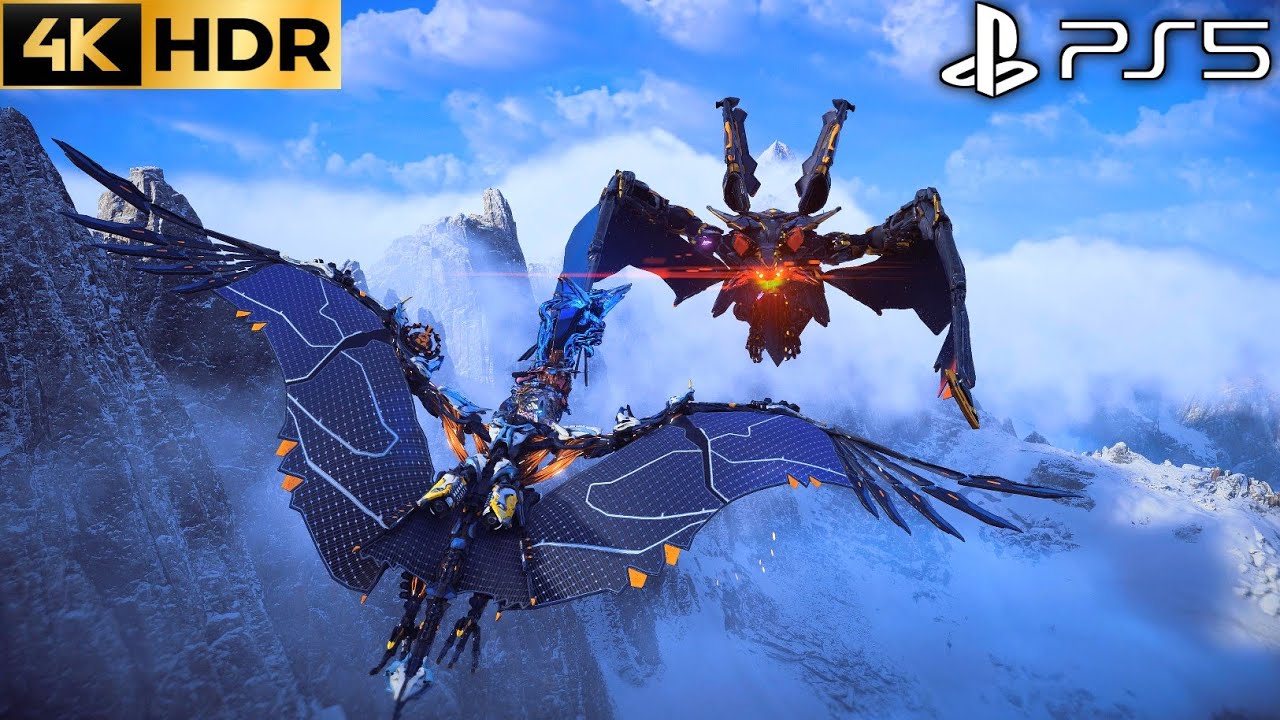 Fighting with Dreadwing in The Sky Horizon Forbidden West NG+ Aloy ...