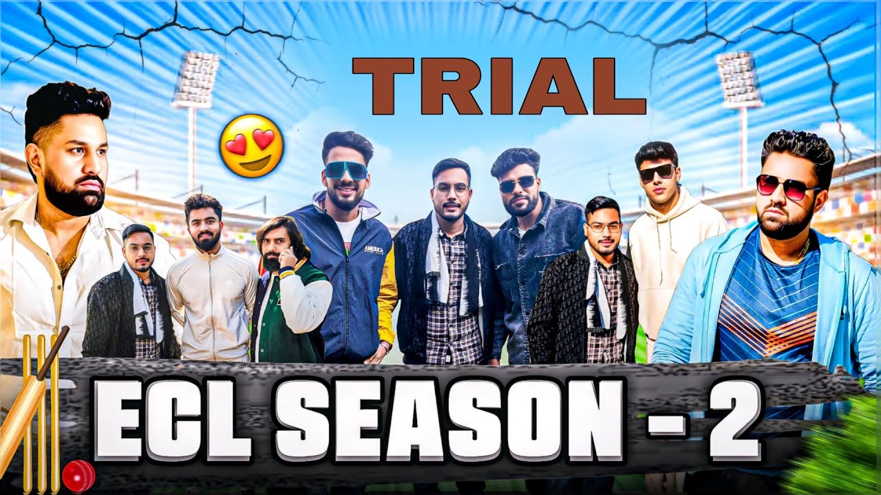 ECL Season 2 Trial Delhi Vlog Biggest Influencer Cricket League 🏏 - YouTube