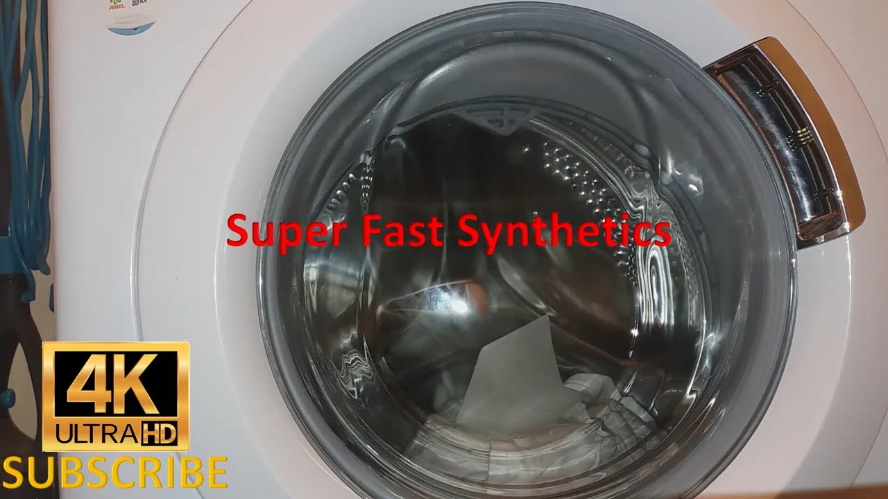 Candy Washing Machine - Super Fast Synthetics - 4K ULTRA HD VIDEO - YouTube