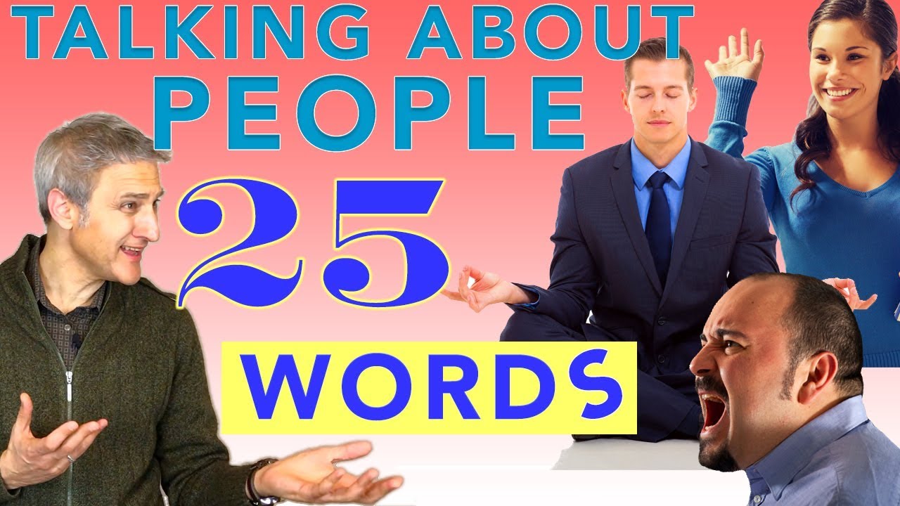 25 Words to Talk About People | English Vocabulary Practice - YouTube