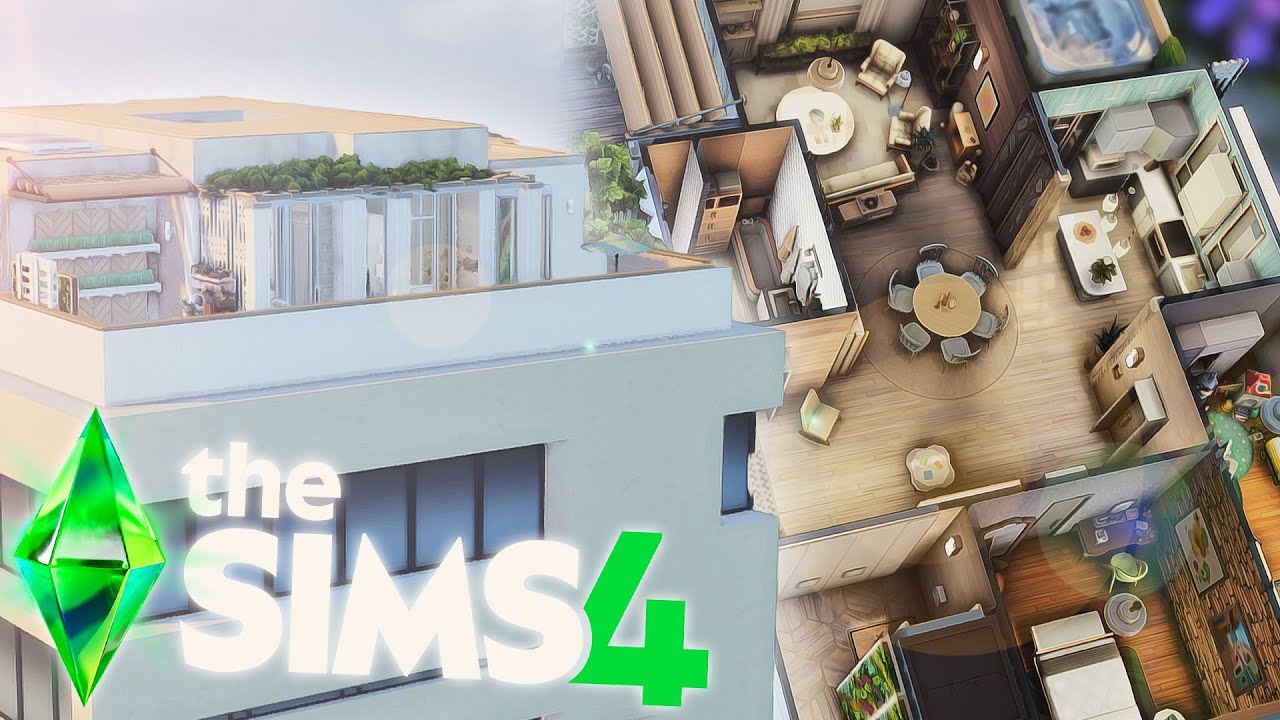 Construyendo este ÁTICO MODERNO en LOS SIMS 4 / Torres Amanecer Speed ...