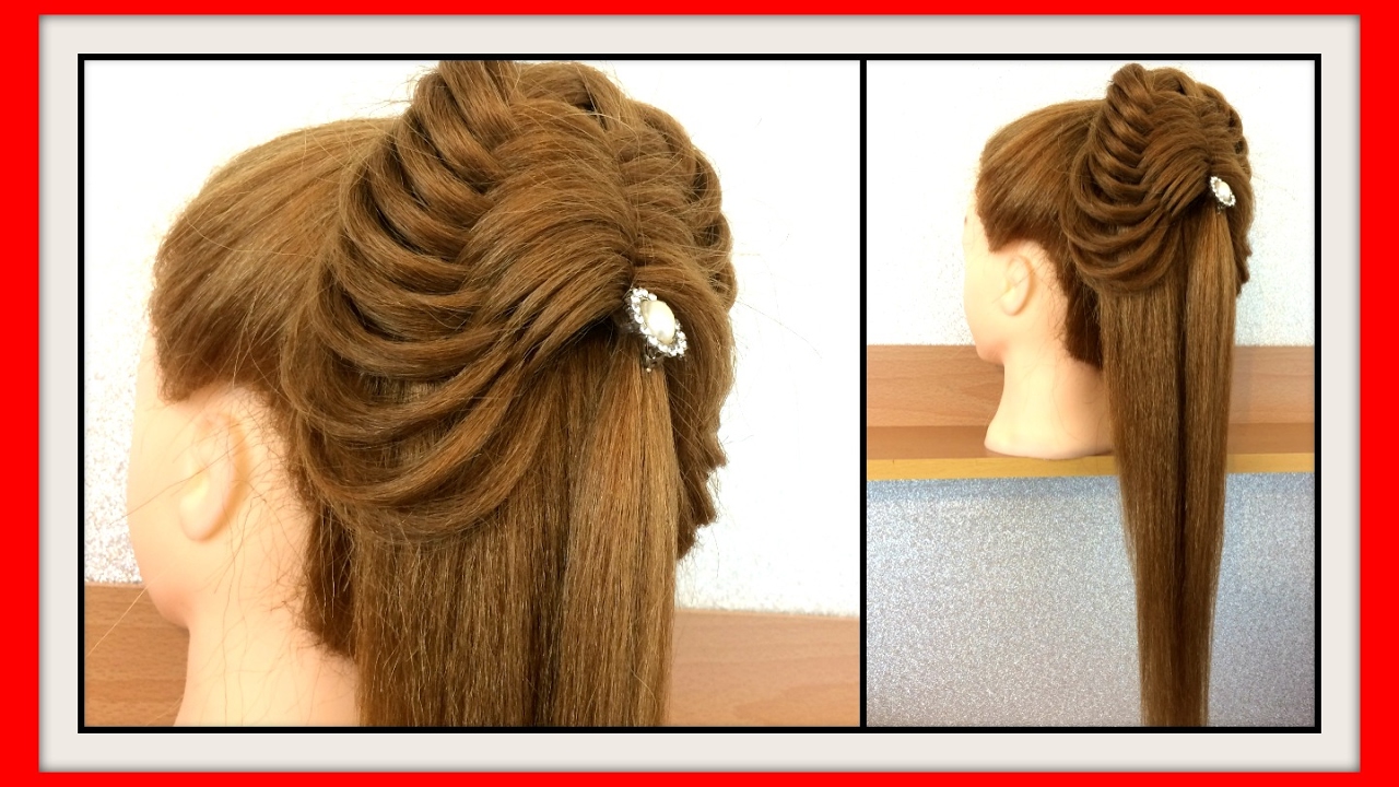 2 STRAND WOVEN PONY BRAID HAIRSTYLE / HairGlamour Styles / Hairstyles ...