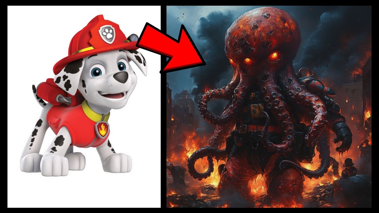 PAW PATROL as ZOMBIE OCTOPUS - All Characters Transformation 2024 - YouTube