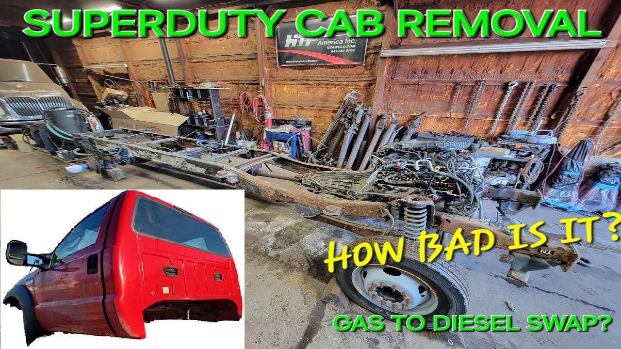 F450 CAB OFF V10 TEAR DOWN! HOW BAD IS IT? - YouTube