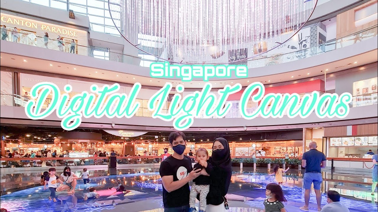 Digital Light Canvas in Marina Bay Sand, Singapore - YouTube