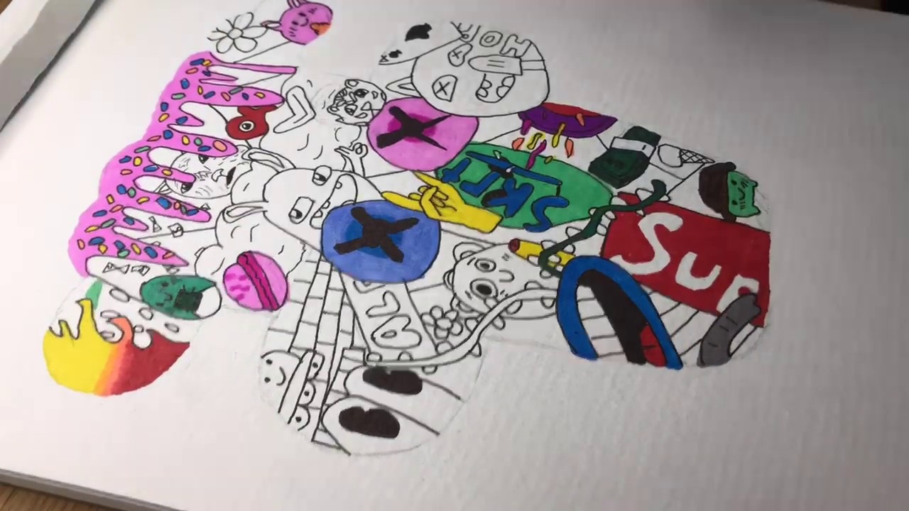 First sharpie doodle - YouTube