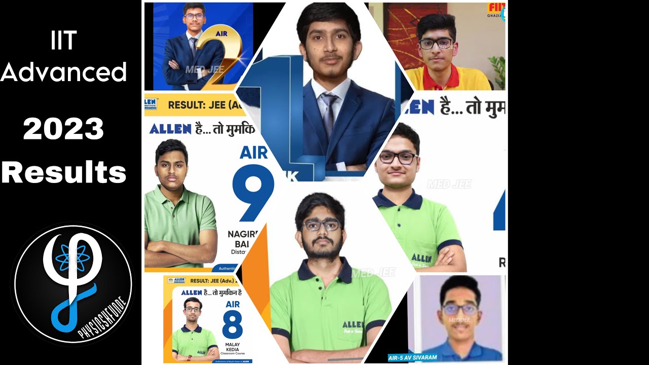IIT advanced 2023 Results with their coaching #jee #jeeadvanced #result ...