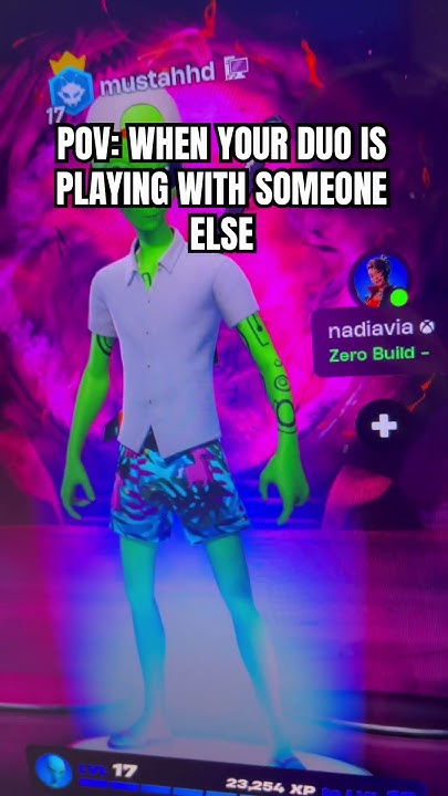 When your duo is playing with someone else #fortnite #memes #gaming # ... When your duo is playing with someone else #fortnite #memes #gaming # ...