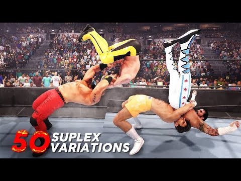 50 Suplex Variations (Animations) in WWE 2K22 #Part 1 - YouTube