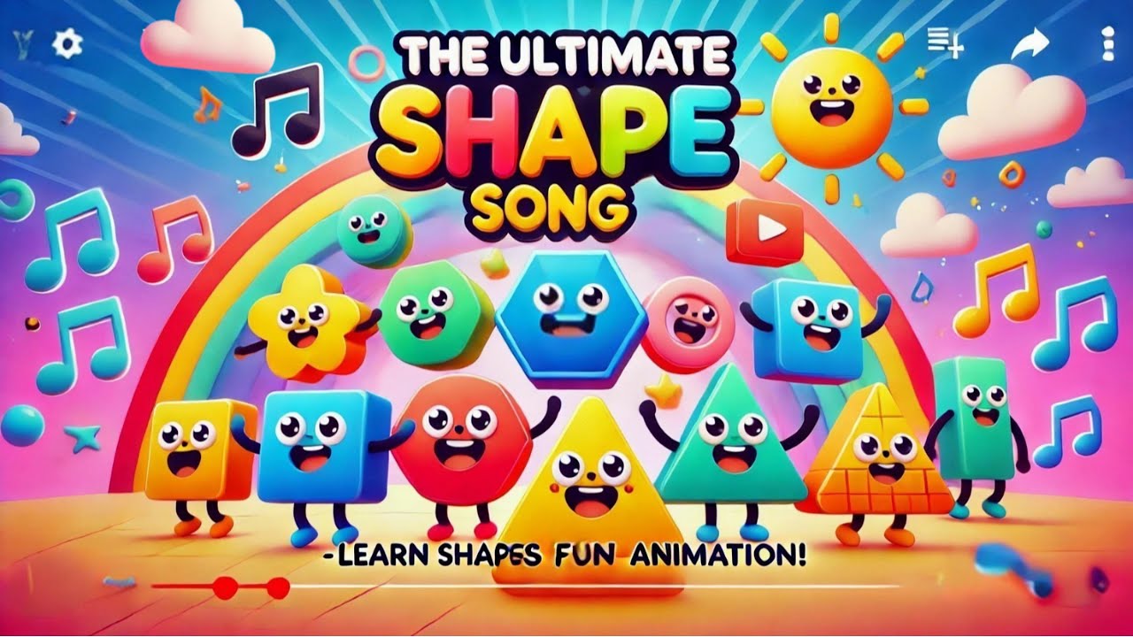 The Ultimate Shape Song | Learn Shapes in the Most Fun Way with ...