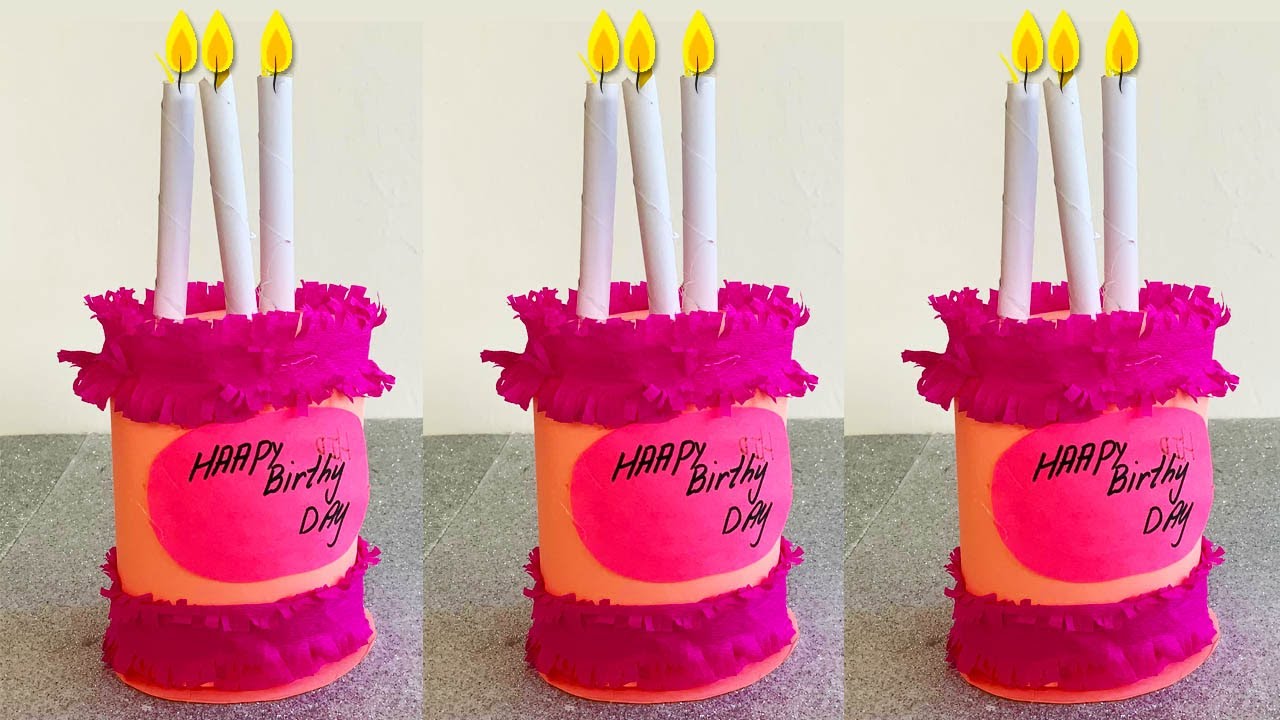 How to make paper cake 🎂 /gift box ideas / birthday cake / diy ...