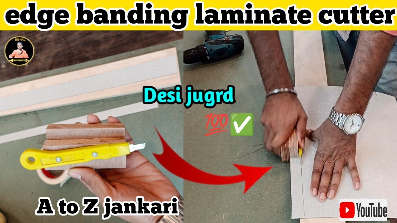 how to make edge banding laminate cutters tools//PVC edge banding ...