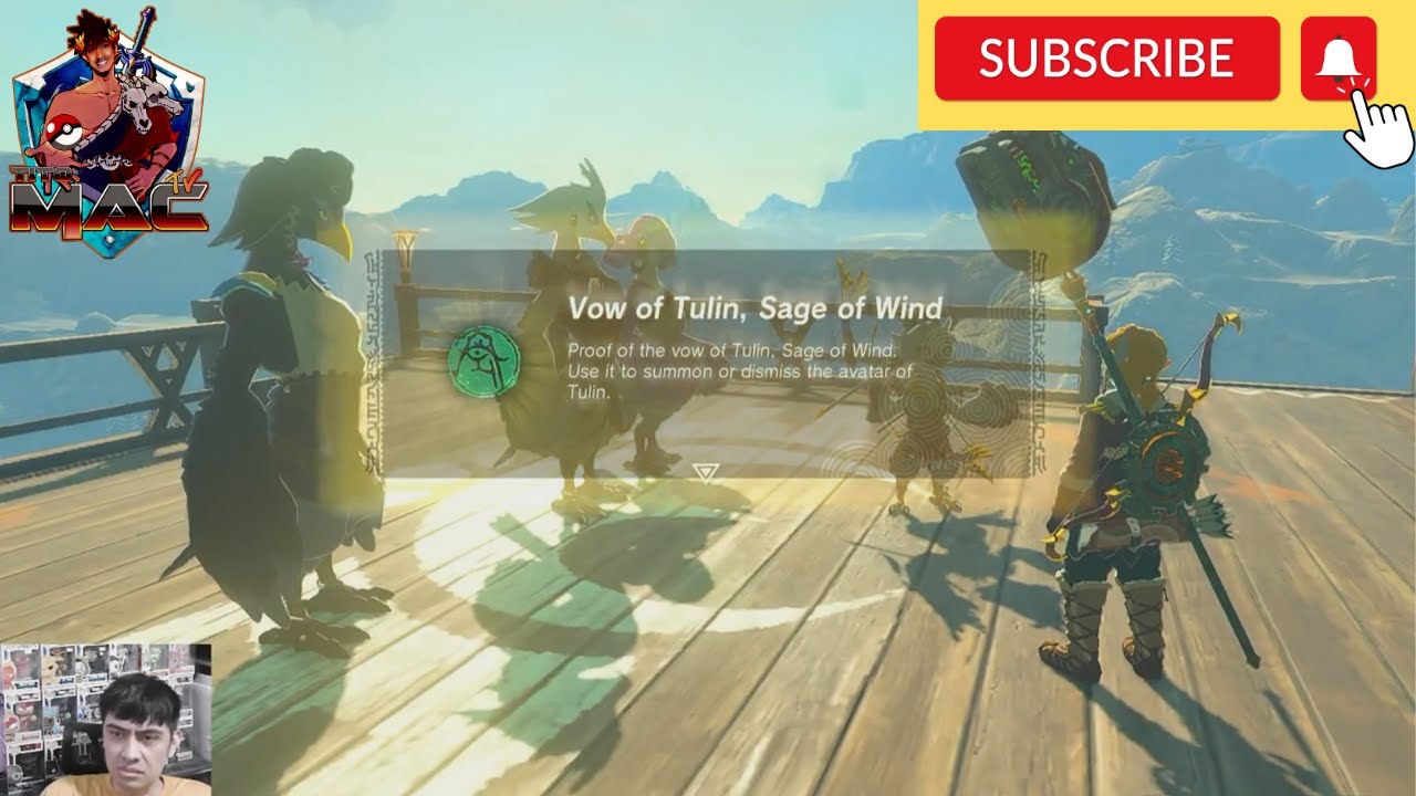 VOW OF TULIN SAGE OF WIND LEGEND OF ZELDA TEARS OF THE KINGDOM - YouTube