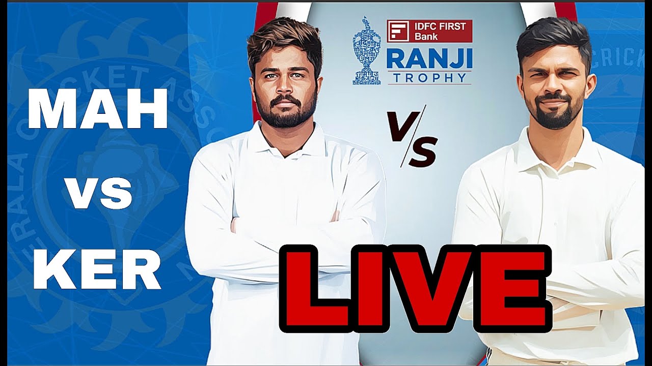 KER vs MAH Ranji Trophy Elite 2025-26 Live Cricket Score, Commentary ...