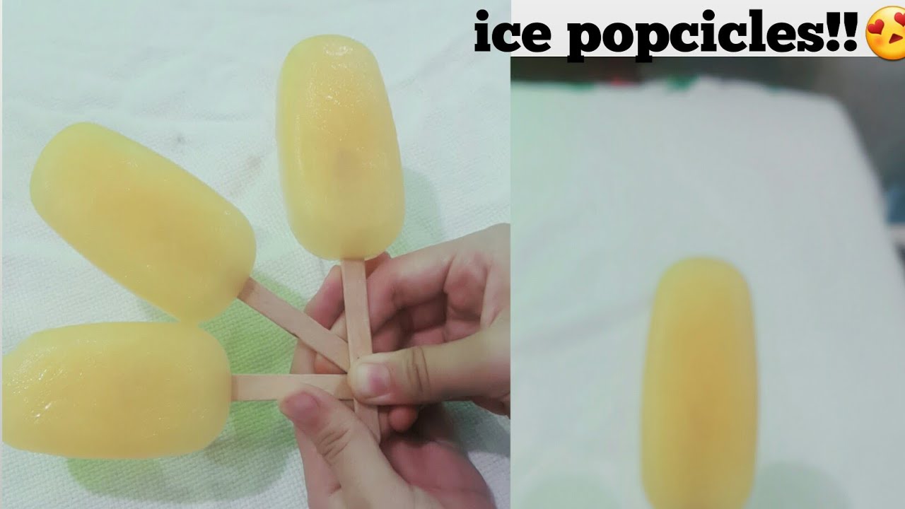 Ice popcicles recipe for kids(easy) - YouTube