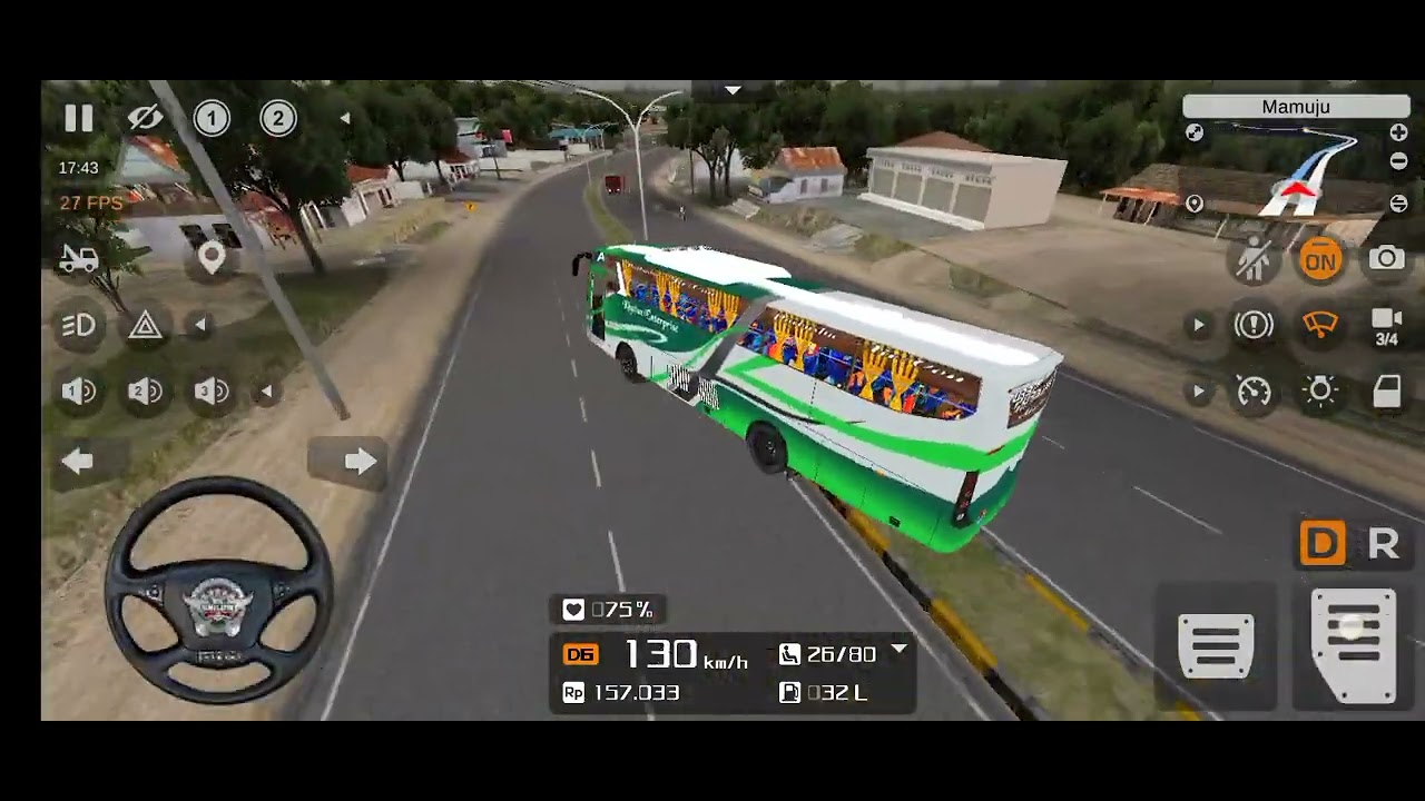 Bussid Dhaka to Pabna by Brand New Hino Ac bus part2 # ...