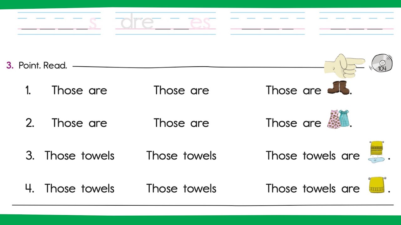 104. Think Read Write 3 - Unit 5 THOSE Rebus Chant - by ELF Learning ...