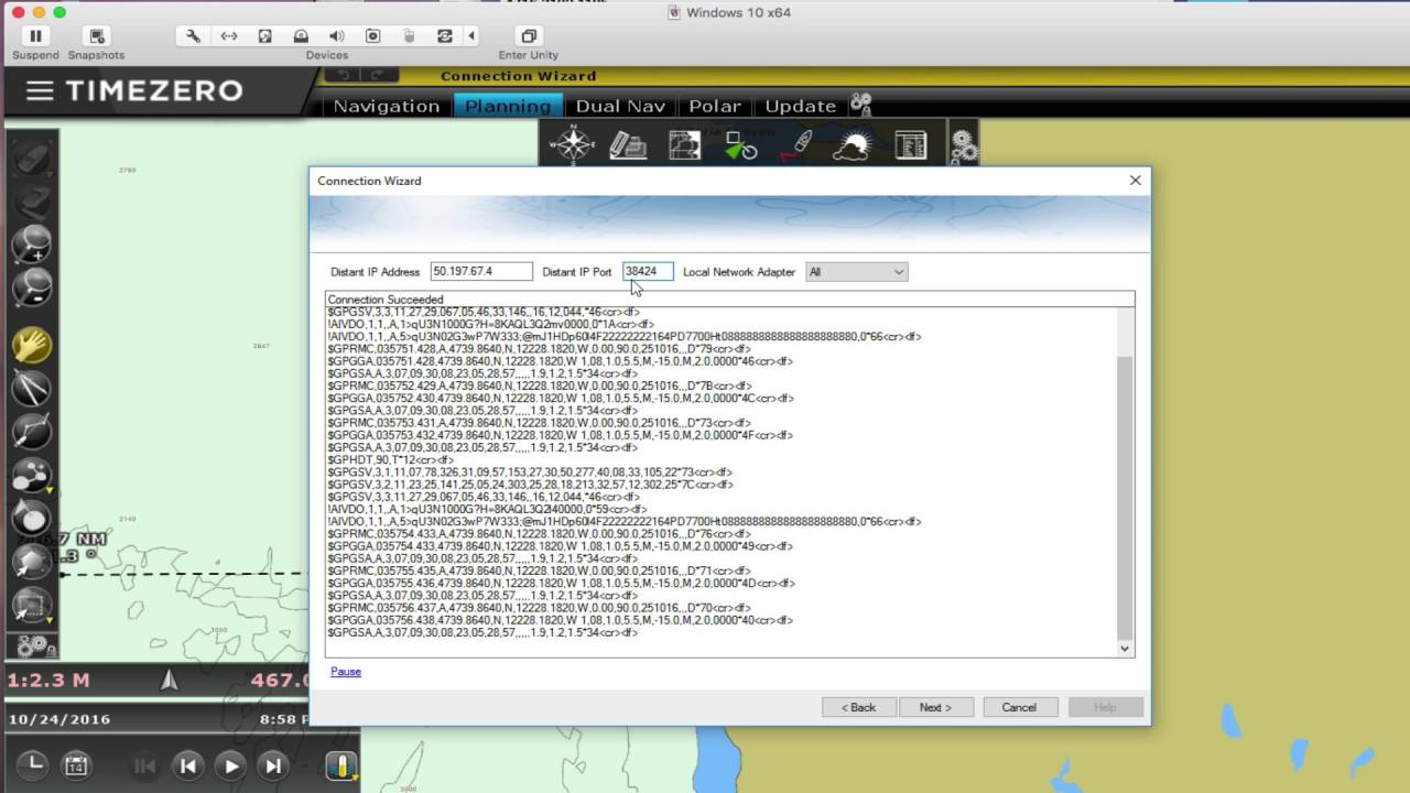 TCP Network Connection to Nobeltec TZ - YouTube