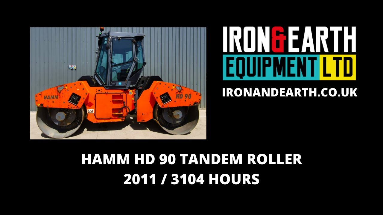 2011 Hamm HD 90 Tandem Roller - YouTube