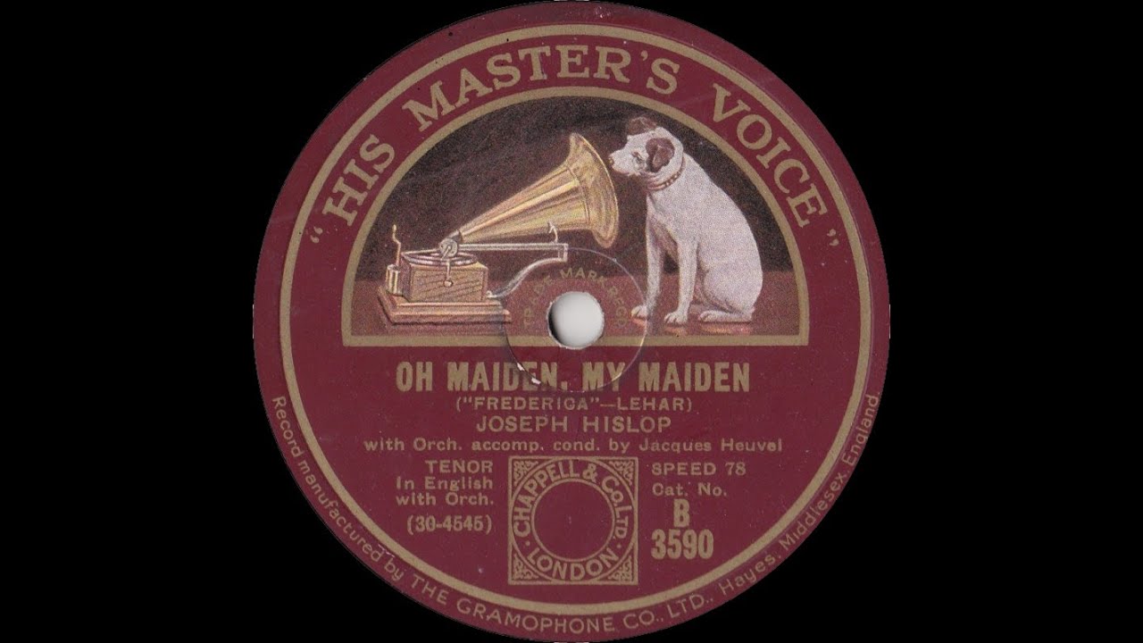 Joseph Hislop - Oh Maiden, My Maiden - YouTube