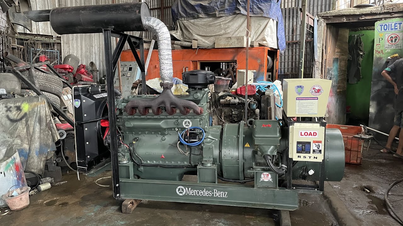 Mercedes-Benz Diesel GenSet OM 360 80 KW LOAD testing GOOD JOB 👍🏻 - YouTube