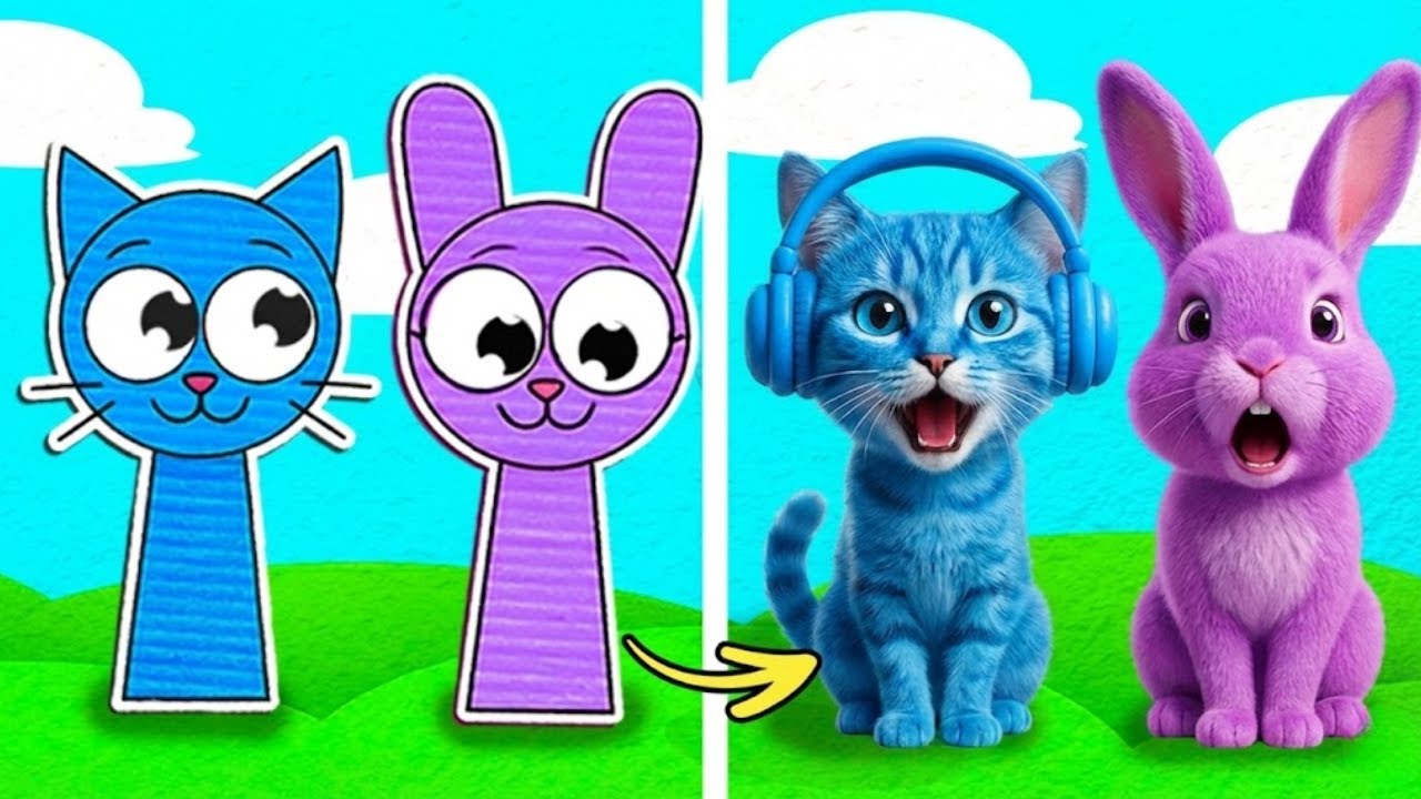 Oren and Pinki turn into cats and rabbits for a wild day in the animal ...