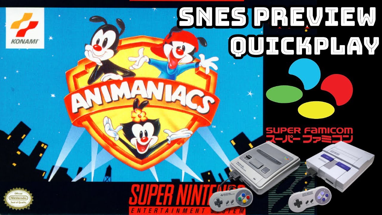 Animaniacs (SNES) PREVIEW/QUICKPLAY NO COMMENTARY HD 1080p - YouTube