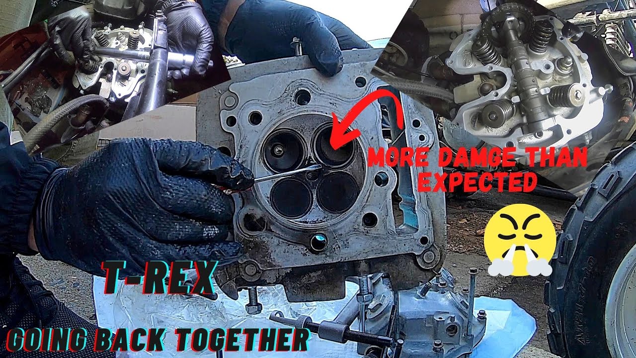 Putting T REX back together honda 400 ex - YouTube