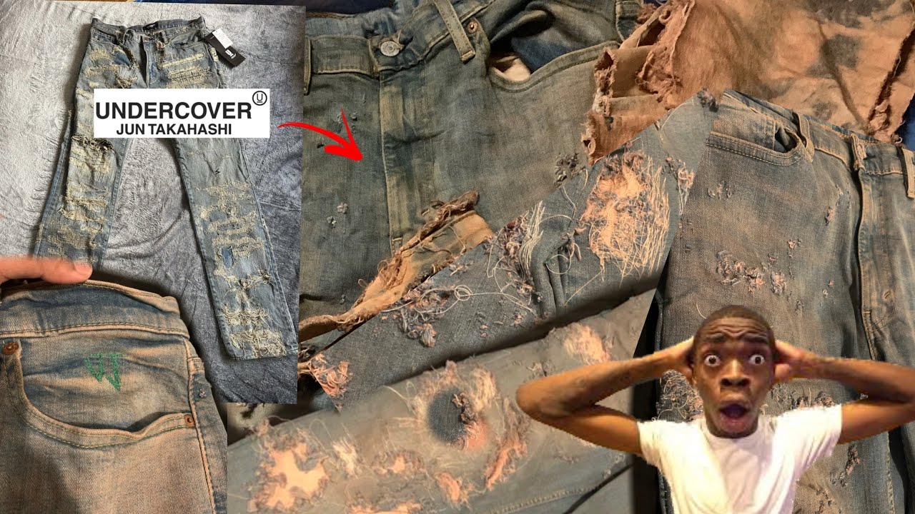 I made Undercover 85 inspired jeans - YouTube