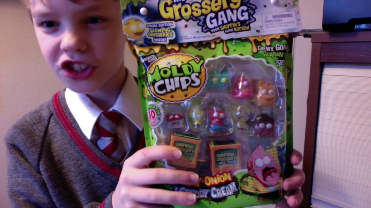 Grossery Gang amazing series 2 unboxing! Smelly Beans, Moldy Chips ...