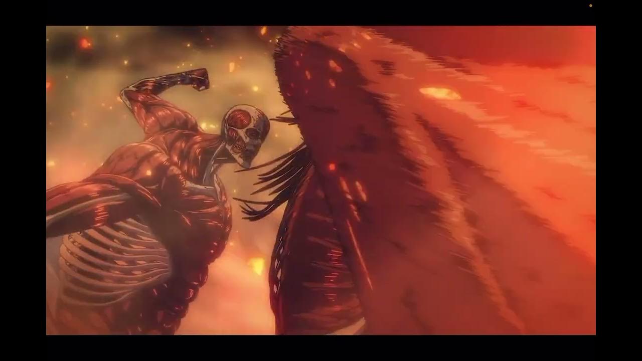 Eren vs armin colossal titan form new ep - YouTube