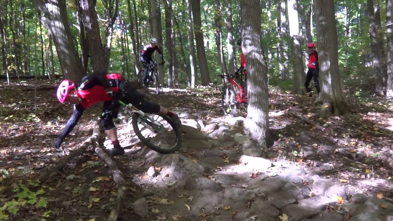 Louis and Greg riding the rock garden - YouTube