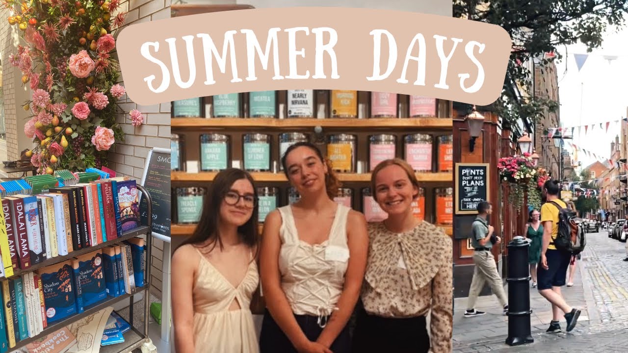 Summer Holiday Vlog: work experience, meeting Ruby Granger, book shops ...