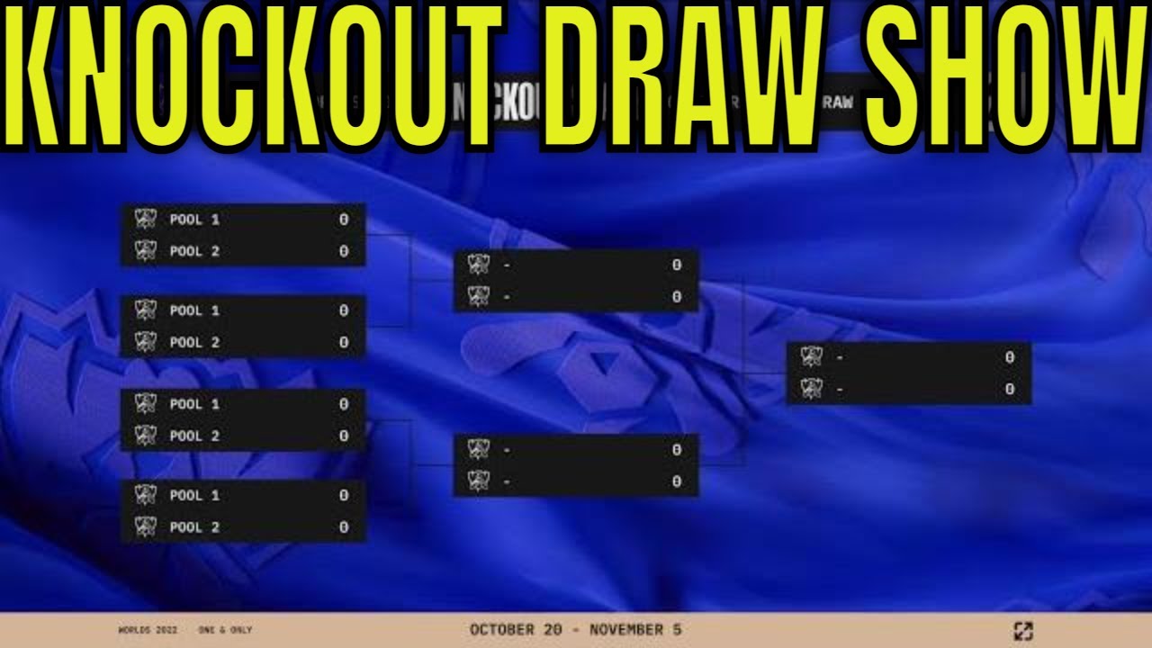 Worlds 2022 Knockout Stage Draw Show - YouTube