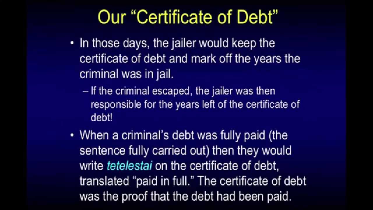 Our Certificate of Debt - Chuck Missler - YouTube