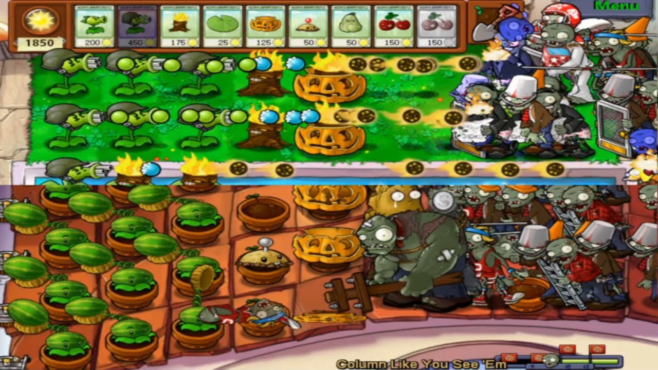 PvZ Plus Mini-games - Last Column - YouTube