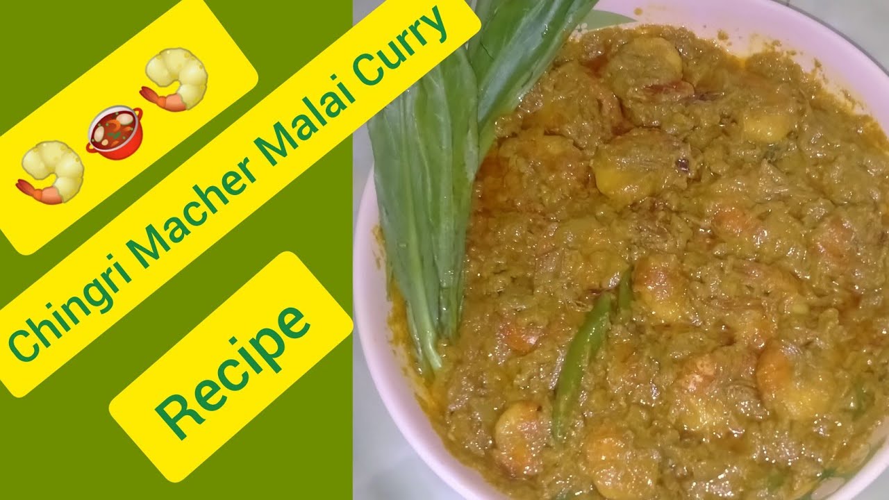 Chingri Macher Malai Curry Recipe 🍤🍤🍲🍲 - YouTube
