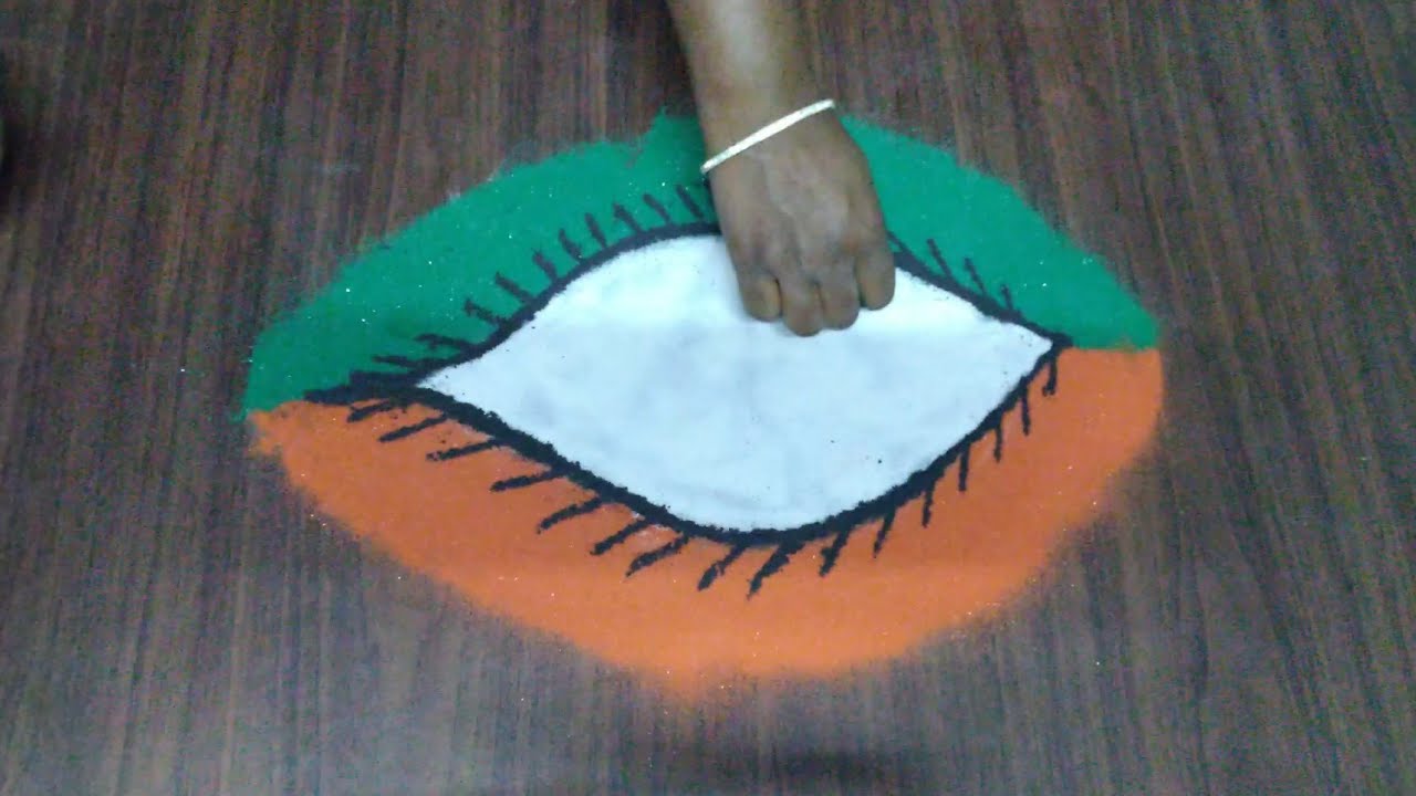 Republic rangoli| rangoli for republic day|trending rangoli|eye of ...