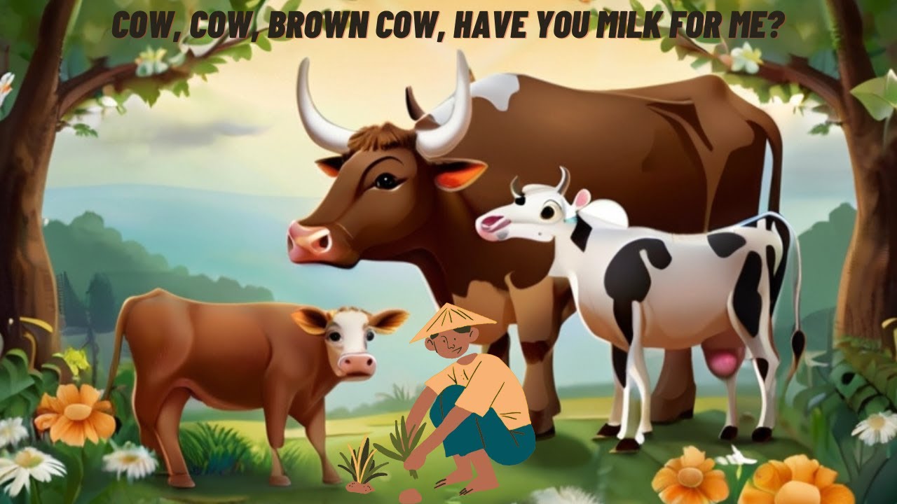 Baa Baa cow/brown cow/moo moo brown cow/brown cow stunning song/cow ...
