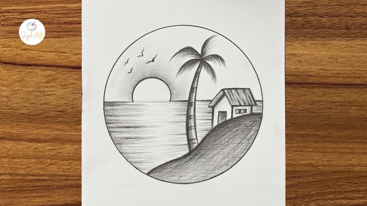 Very easy circle drawing || Circle drawing for beginners || Pencil ...