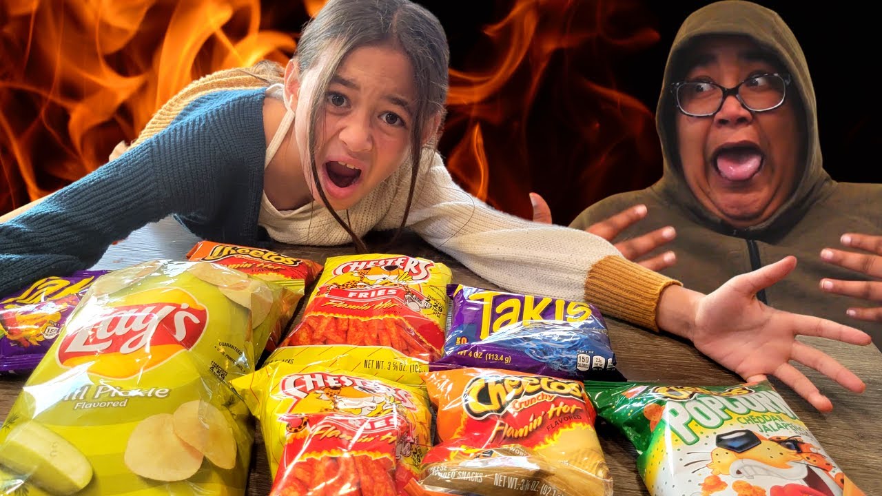 Trying Spicy Chips for the 1st time - **Gone Wrong** | Sofia Lizz ...